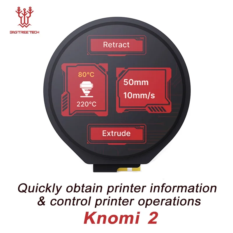 BIGTREETECH-KNOMI-2-for-Klipper-Voron-Stealthburner-3D-Printer-Display ...