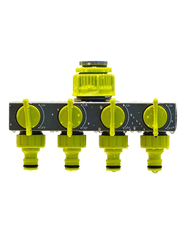 4-Way-Garden-Hose-Splitters-Faucet-Diverter-Tap-Hose-Connector-Hose ...