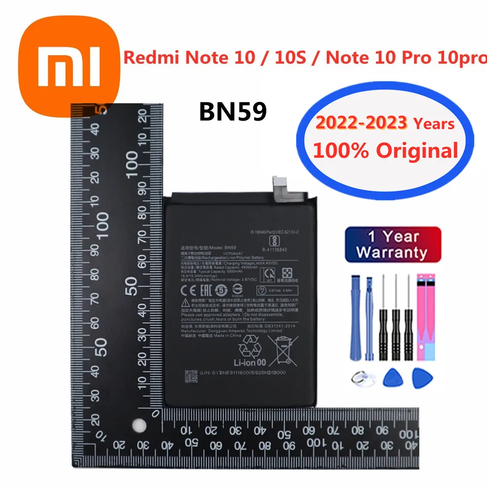 5000mAh High Quality BN59 Xiao mi Original Battery For Xiaomi Redmi ...