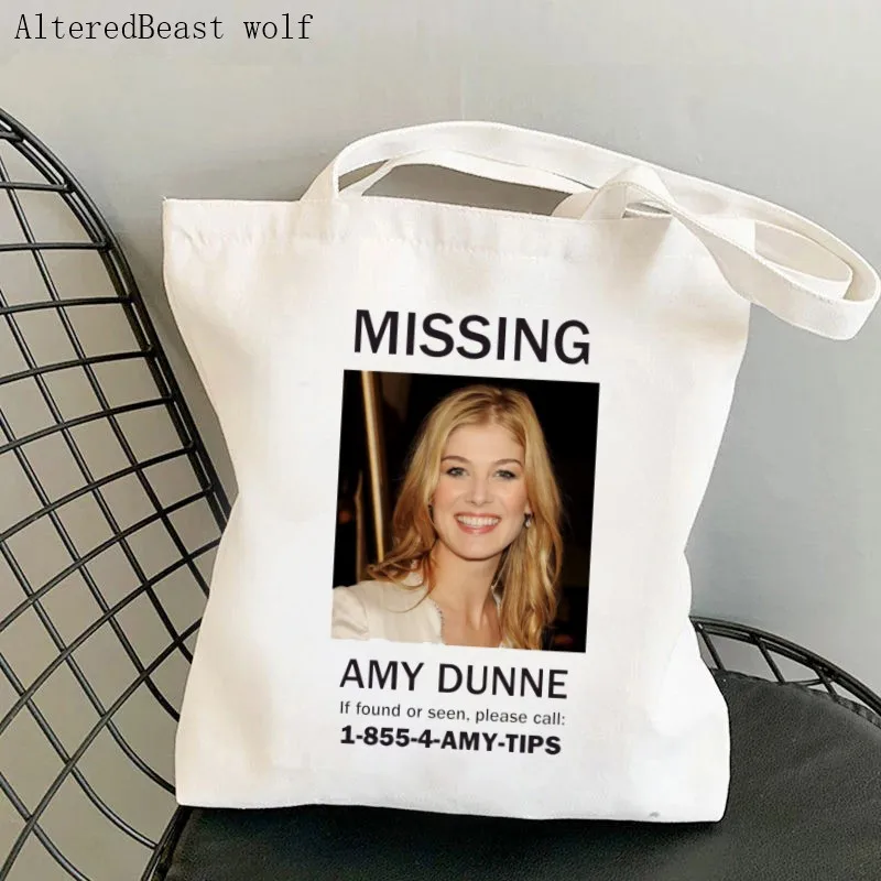 Missing-Amy-Dunne-Gone-Girl-Printed-Bag-Harajuku-women-Shopping-Bag ...