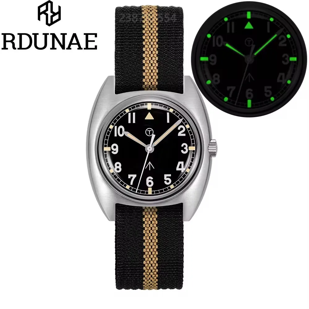 RDUNAE-RA02-Military-Quartz-Watch-K1-Mineral-Glass-Stainless-Steel ...