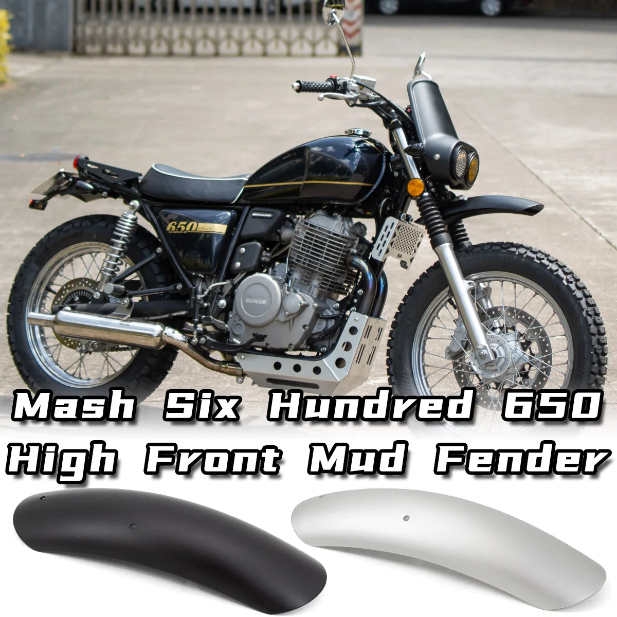 For-Mash-Six-Hundred-650-Motorcycle-Aluminum-Front-Wheel-Extension ...
