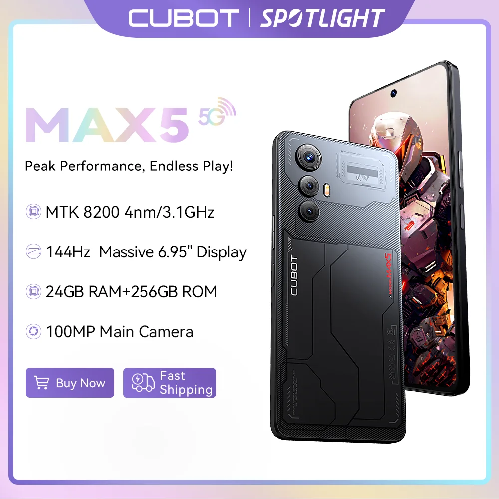 CUBOT-MAX-5-5G-Smartphone-Android-Dimensity-8200-6-95-144Hz-Large ...
