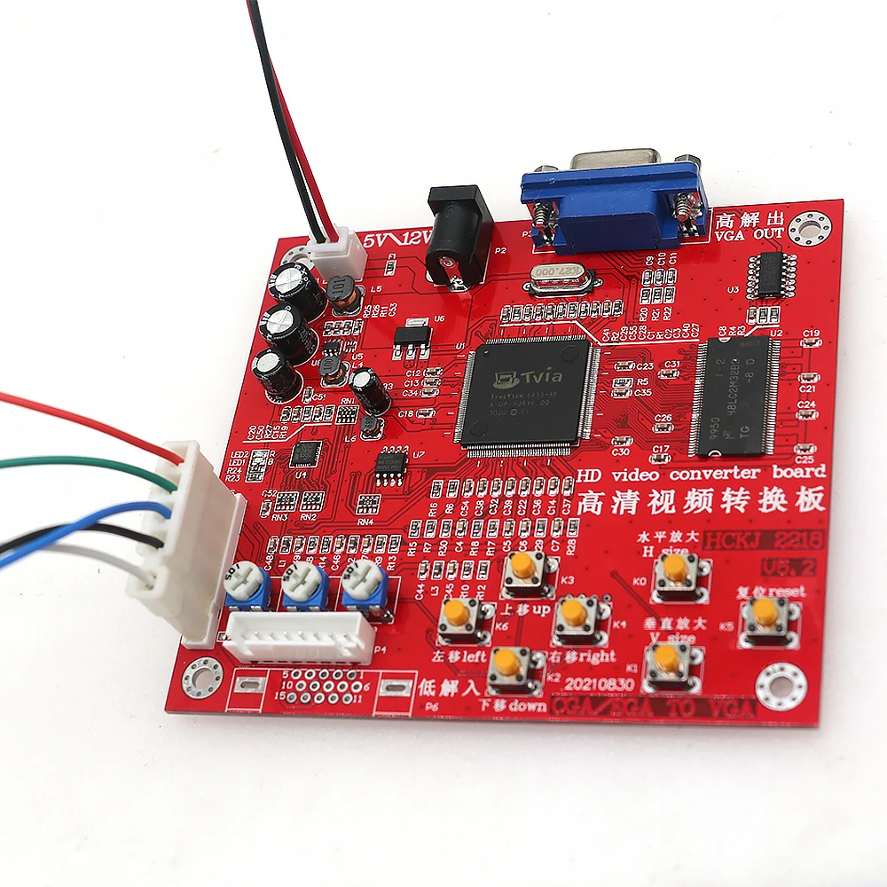CRT-CGA-To-VGA-RGBS-Arcade-Converter-Board-With-Cable-For-LCD-Monitor ...
