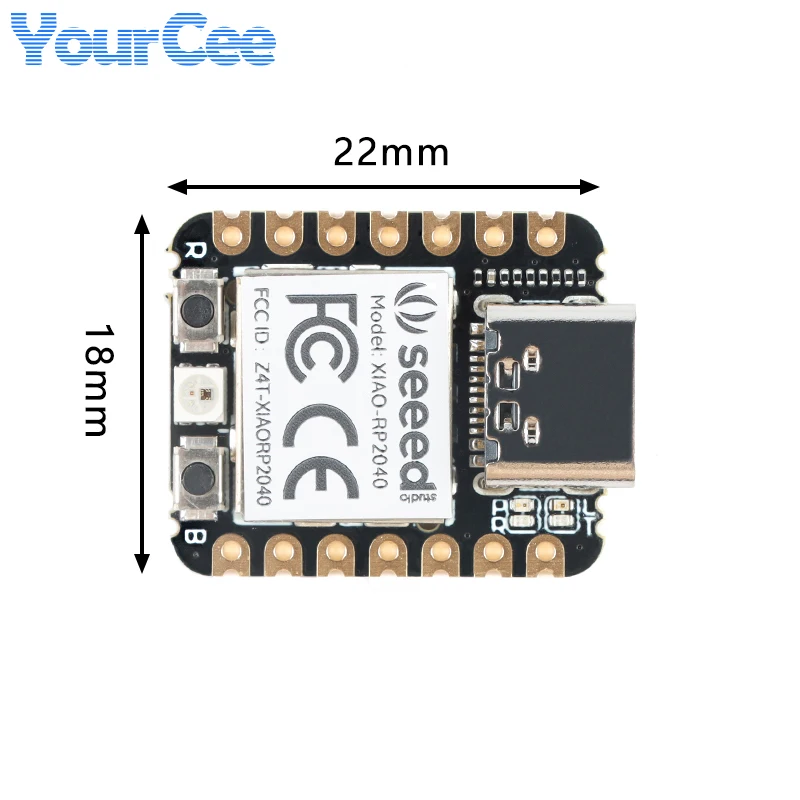 Seeed Xiao Rp2040 Raspberry Pi Desenvolvimento Módulo Placa Para Arduino Micropython Circuitpython