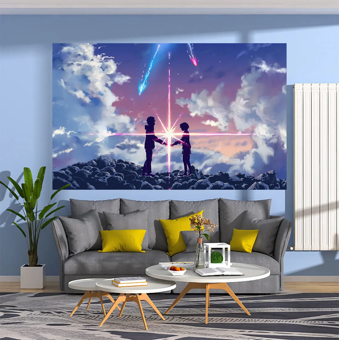 Anime Your Name Printed Tapestry Wall Covering Wall Hanging Carpet ...