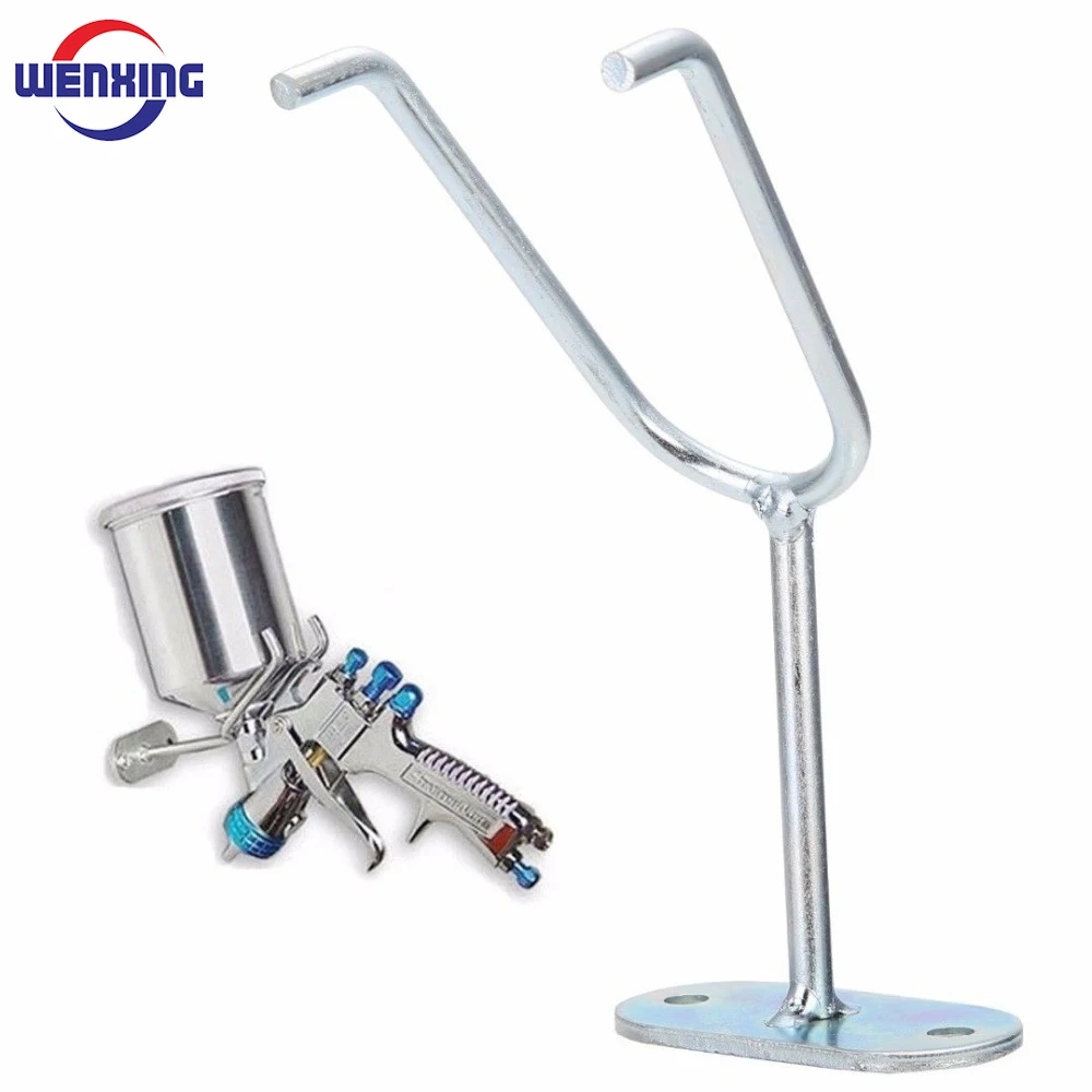 WENXING-HVLP-Gravity-Feed-Paint-Spray-Gun-Holder-Stand-Wall-Bench-Mount ...
