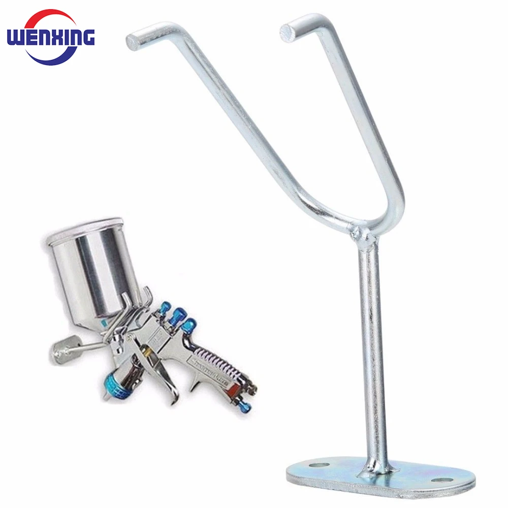 WENXING HVLP Gravity Feed Paint Spray Gun Holder Stand Wall Bench Mount ...