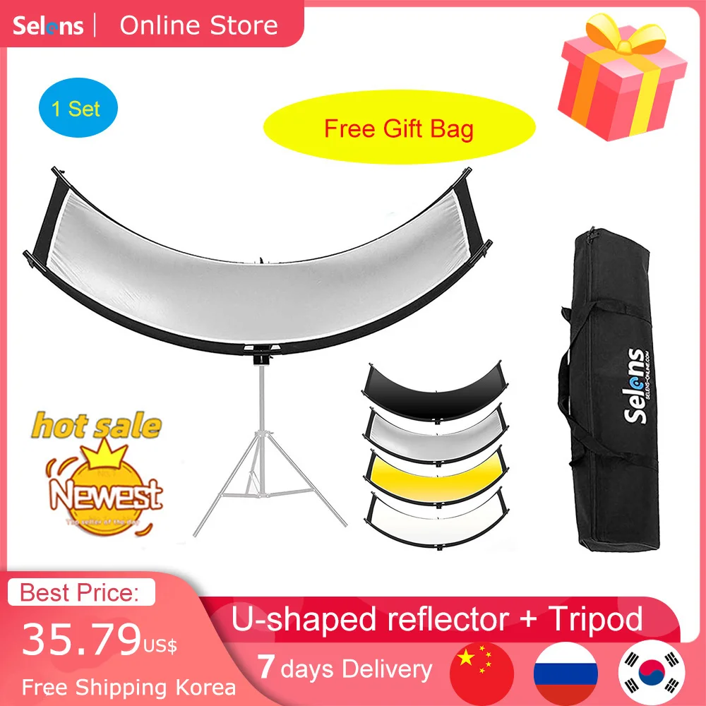 U-type-Reflector-Tripod-Collapsible-Light-Reflector-Photography-Screen ...