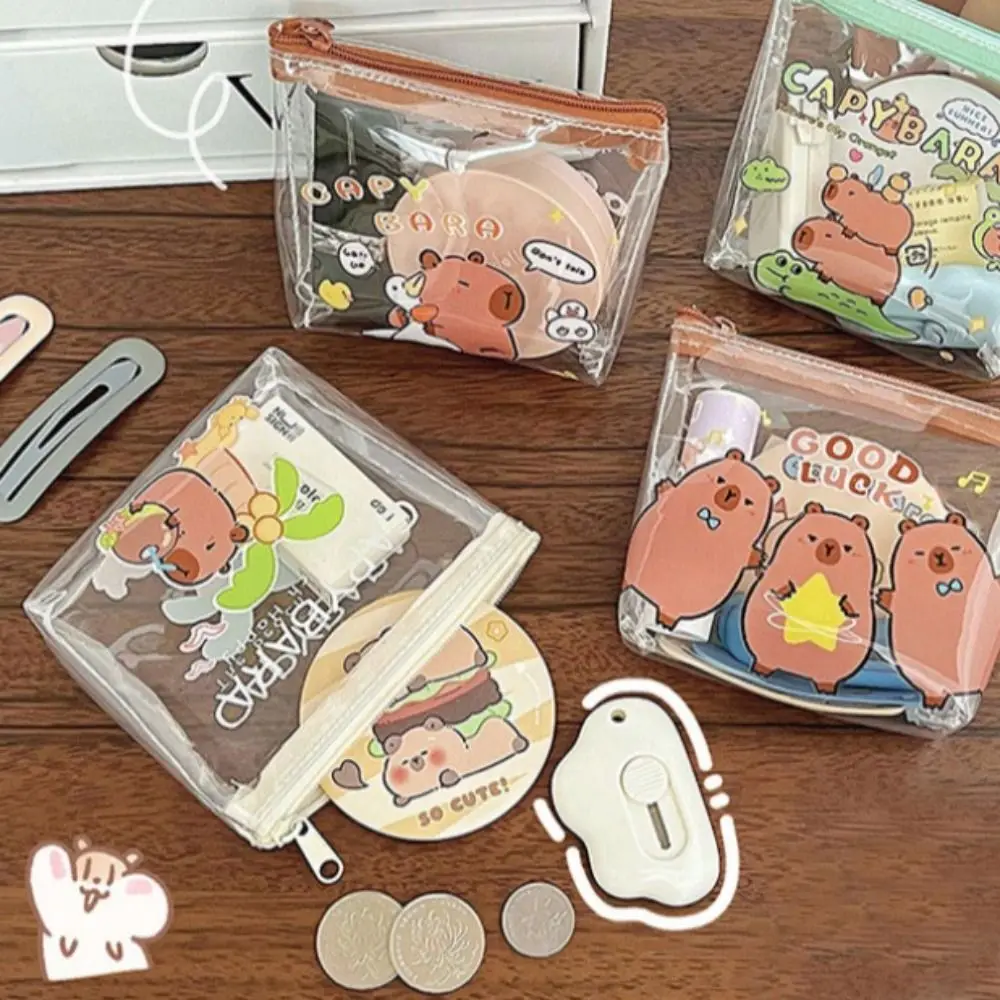 Zipper-Capybara-Coin-Purse-Wallet-Transparent-Money-Bag-Capybara-Purse ...