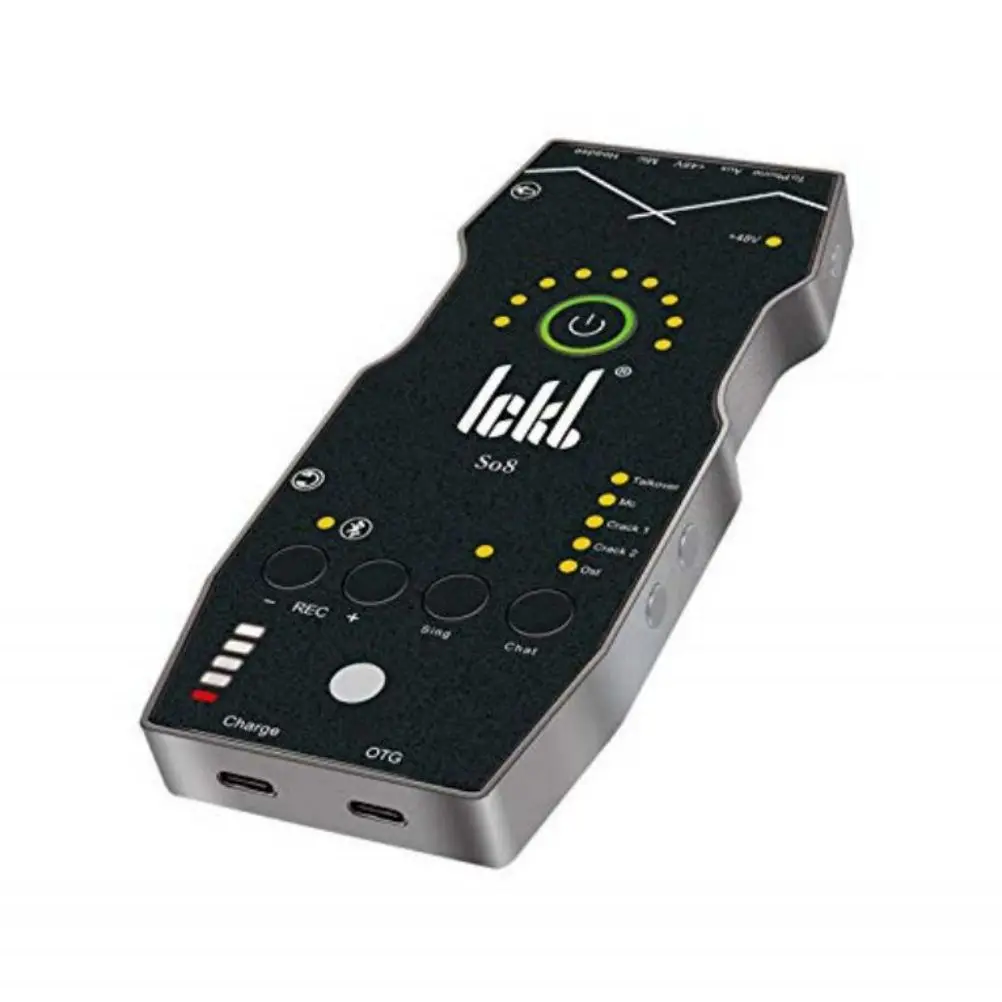 Ickb so8 5th Mobile Live Recording Sound Card Multifunctional Stereo Portable Digital Sound Card ...