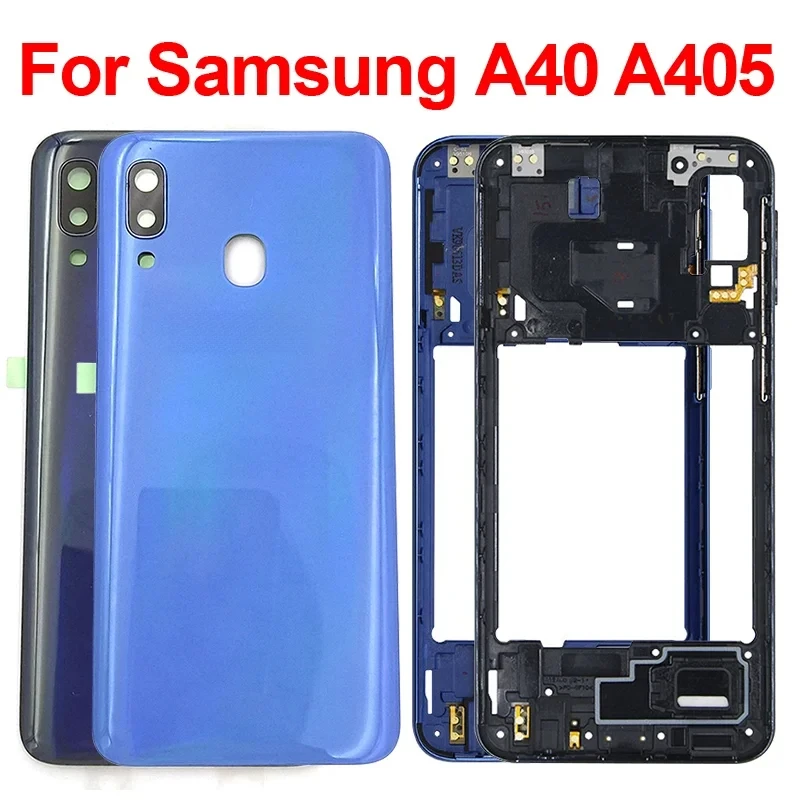 Middle Frame For Samsung Galaxy A40 2019 A405 SM-A405F A405DS Housing ...