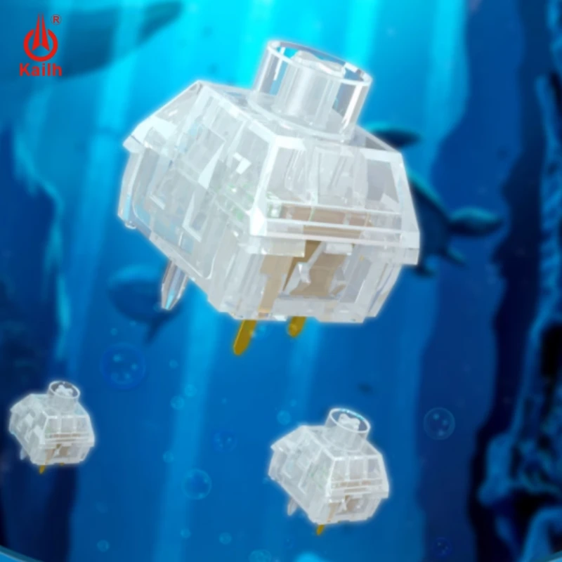 Kailh-BOX-Jellyfish-Keyboard-Switch-Transparent-45g-Linear-1-3-5pcs ...