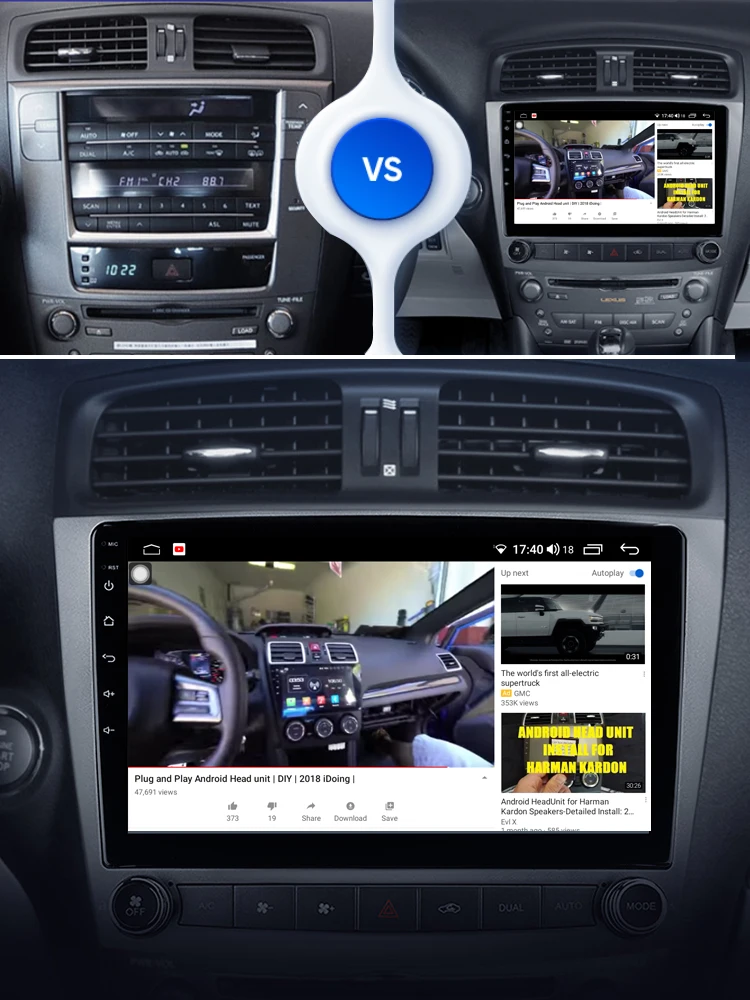 Idoing 10.2 inch Car Audio Radio Multimedia Player Android Head Unit ...