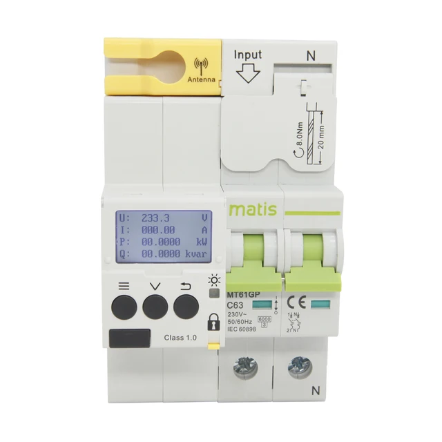Wholesale Wifi Remote Control Power Metering Smart Mcb Matismart ...