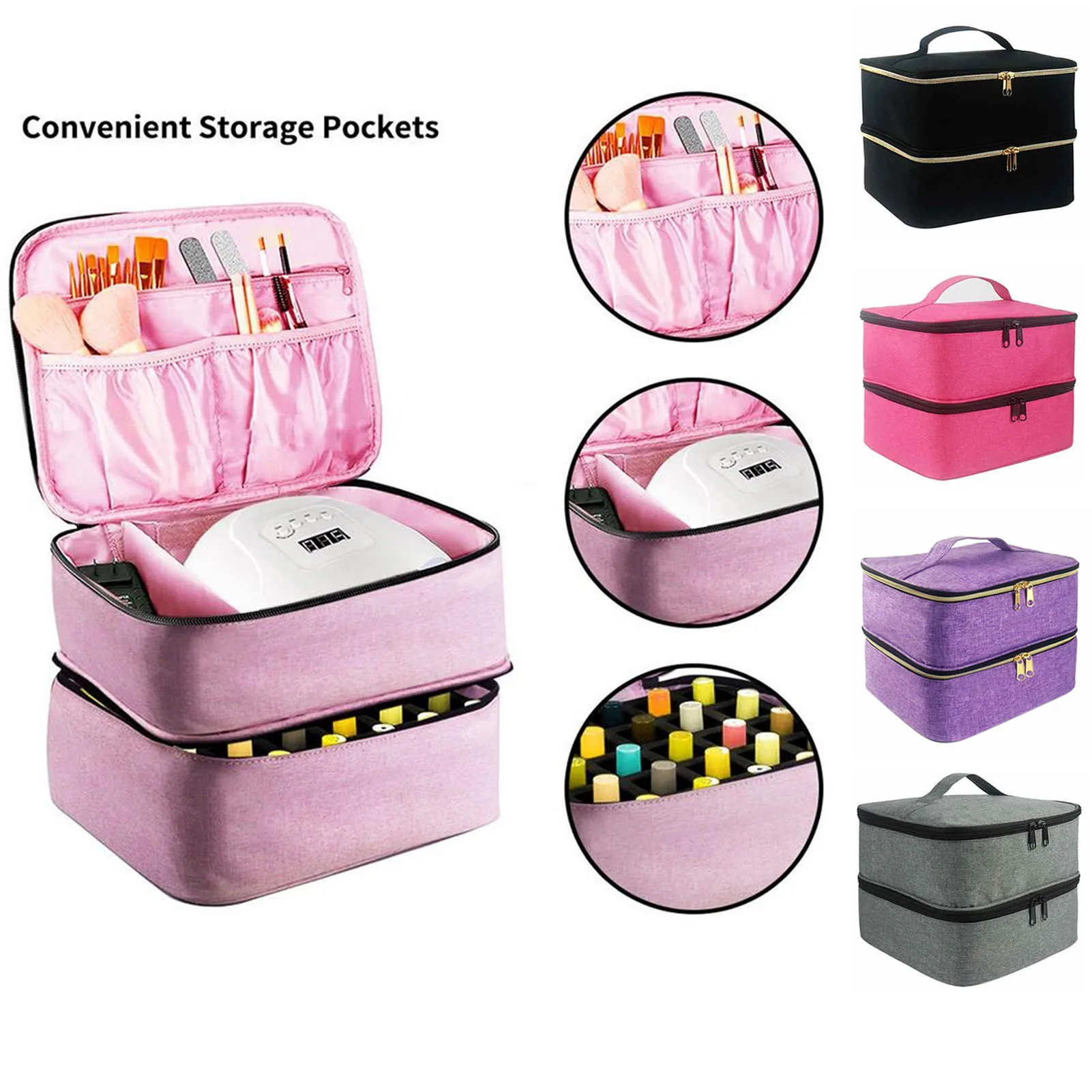Nail-Polish-Carrying-Bag-Holds-30-Bottles-Nail-Organizer-For-Nail ...
