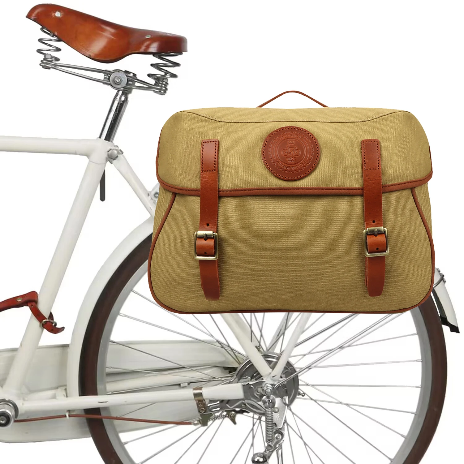 Tourbon-Vintage-Bicycle-Pannier-Bag-Rear-Rack-Trunk-Bike-Backseat ...