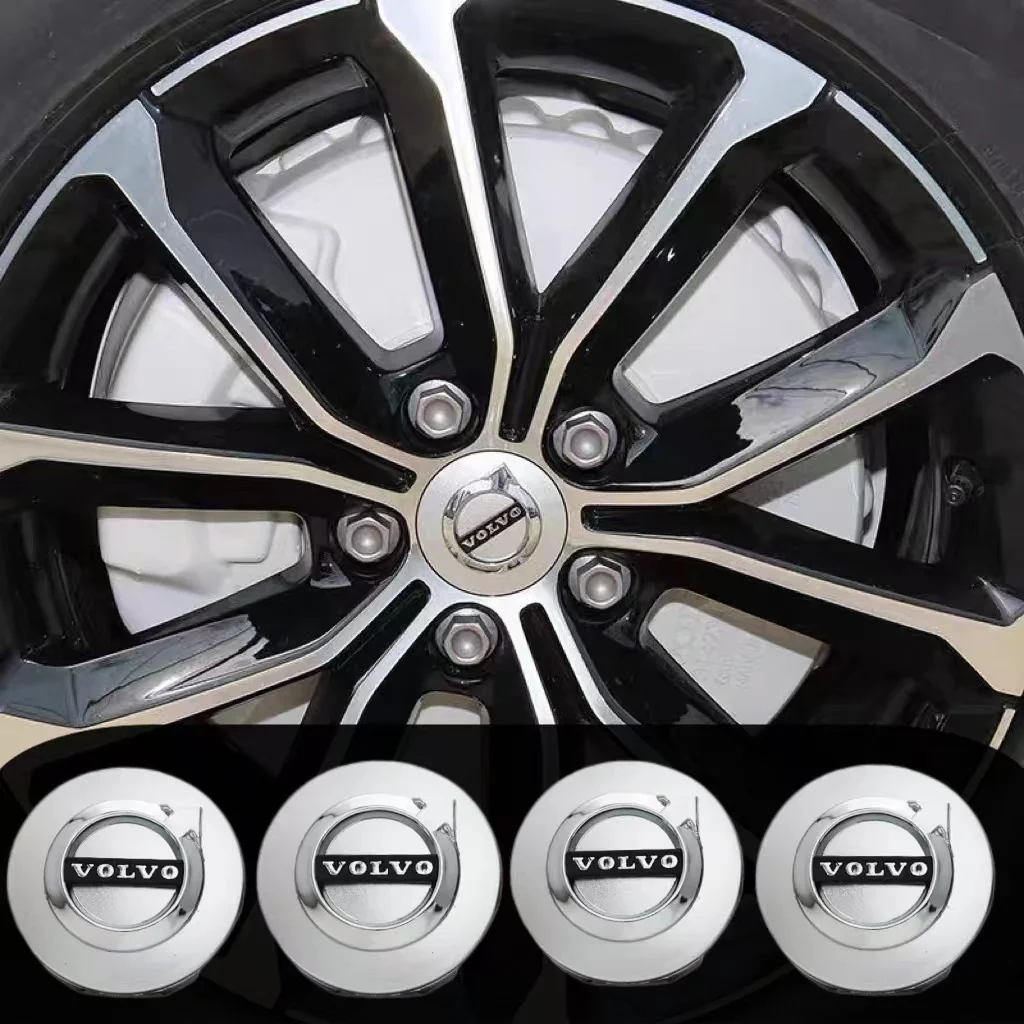 63/65MM Car Hub Cap Wheel Rim Center Replace Cover For Volvo XC60 S60 ...
