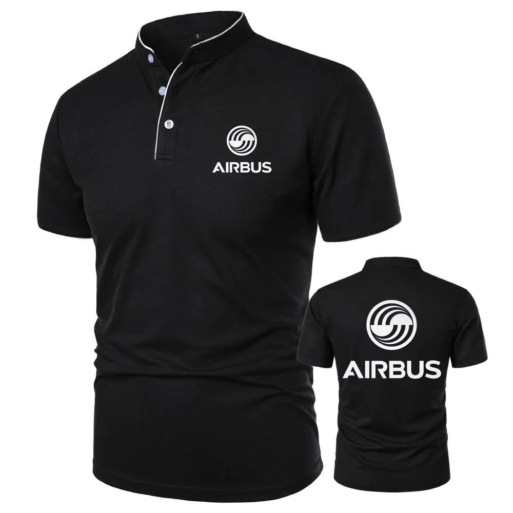 Mens Short Sleeve Polo Shirt AIRBUS AVIATION Flight Airbusfan A320 Tee ...