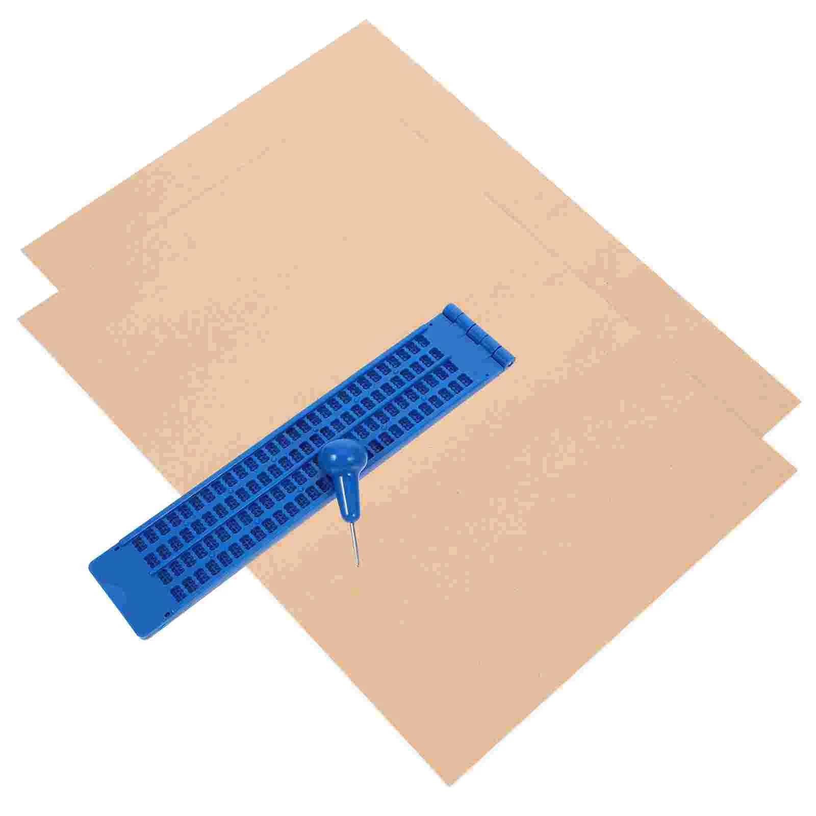 Whiteboard-Braille-Blind-Writing-Fingerboards-for-Plastic-Paper-Stylus ...