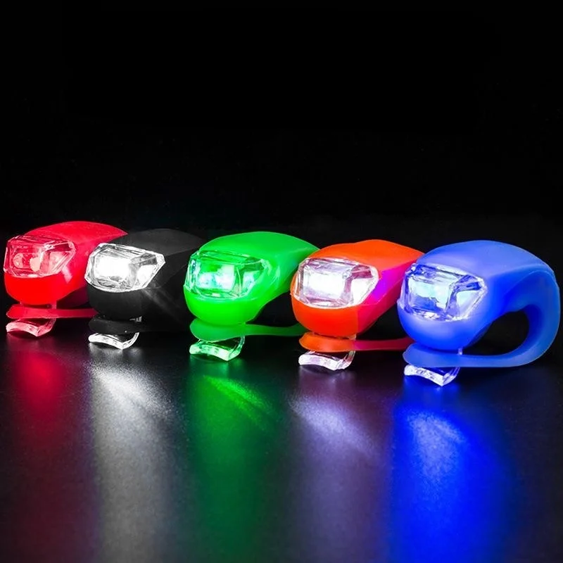 Mini-Silicone-Mountain-Bike-LED-Lights-Waterproof-Bicycle-Rear-Lights ...