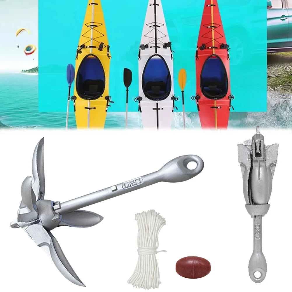 0-7KG-1-5KG-Stainless-Steel-Folding-Watercraft-Anchor-Kayak-Marine ...