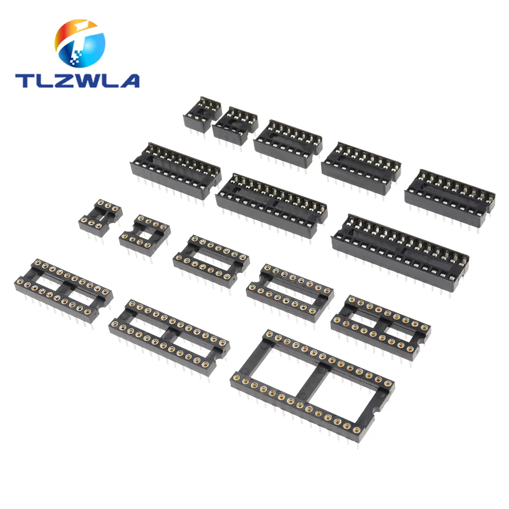 10PCS IC Sockets DIP6 DIP8 DIP14 DIP16 DIP18 DIP20 DIP28 DIP40 pins ...