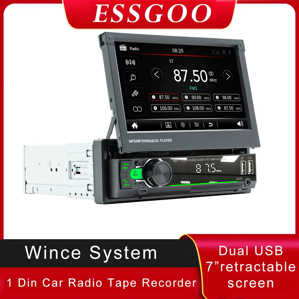 ESSGOO-Car-Radio-7-tela-retr-til-leitor-de-v-deo-multim-dia-MP5 ...