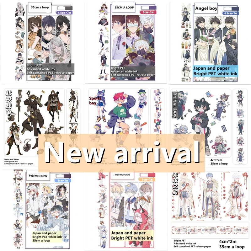 Character-Sticker-Anime-Boy-Decoration-Washi-Tape-DIY-Planner ...