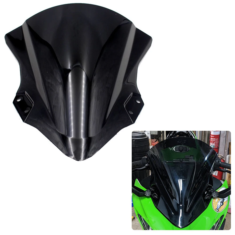 Motorcycle-Windshield-Windscreen-Wind-Deflector-Front-Wind-Shield-for ...