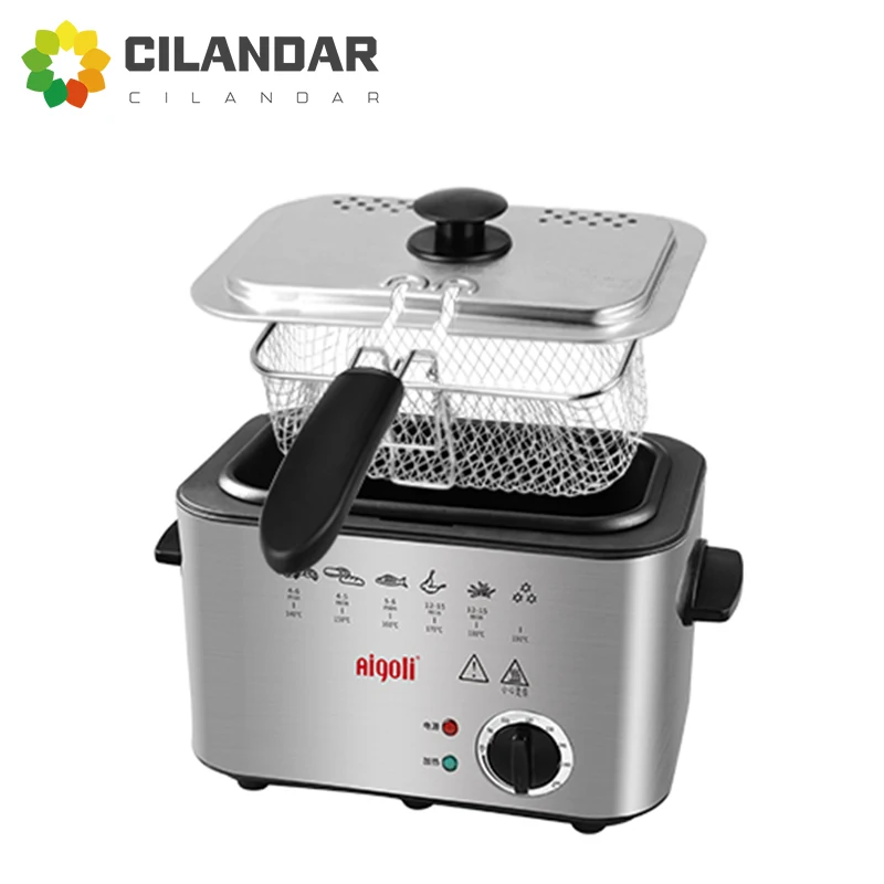 Electric-fryer-household-small-fryer-mini-fryer-multifunctional-fryer ...