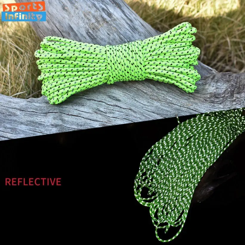 2-5mm-4mm-Diameter-10M-Reflective-Safety-Paracord-Luminous-Ropes-for ...