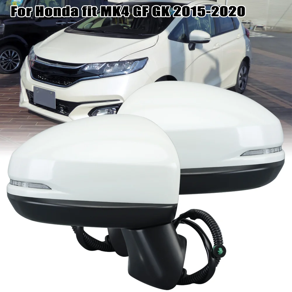7 Pins Exterior Door Rearview Mirror Assembly For Honda Fit MK4 GF GK ...