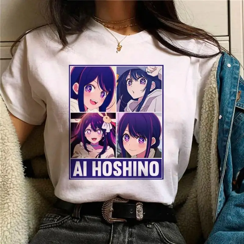 Animation-Print-T-Shirt-Crew-Neck-Short-Sleeve-T-Shirts-Casual-Tops ...