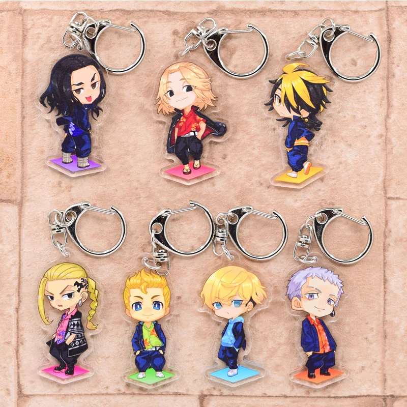 Tokyo-Revengers-Keychain-7-Styles-Arcylic-Cartoon-Figures-Keyrings ...