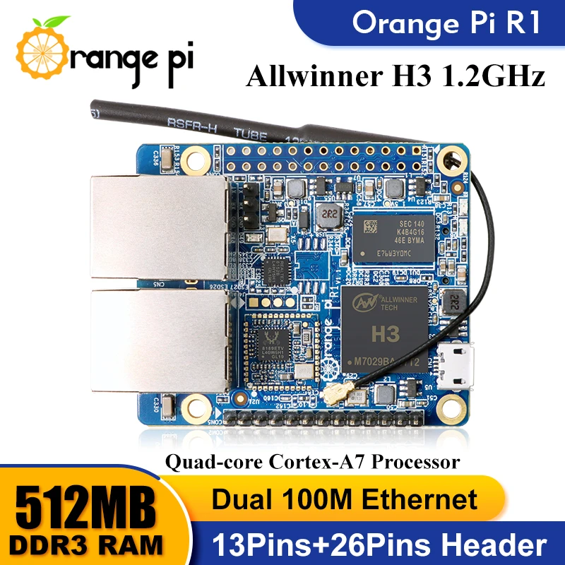 Orange Pi R1 Single Board Computer 512mb Allwinner H3 Open Source Development Board Wifi Antenna ...