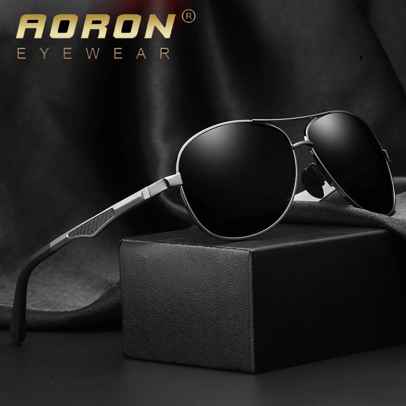 Aoron Sunglasses Men Polarized Sunglasses Aluminum Leg Frame Uv400 Sun ...