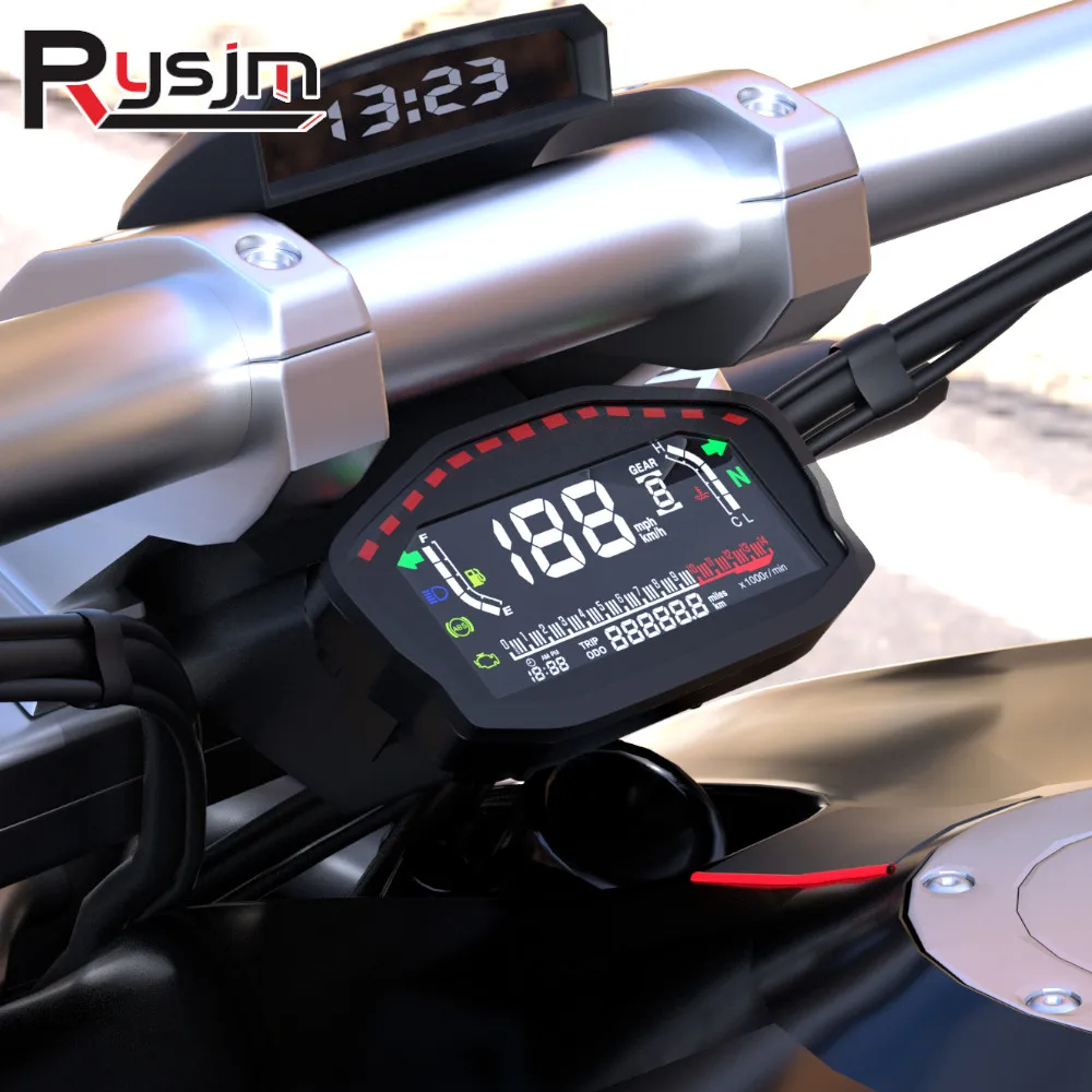 Universal-RPM-Motorcycle-Instrument-GPS-Speedometer-LED-Digital ...