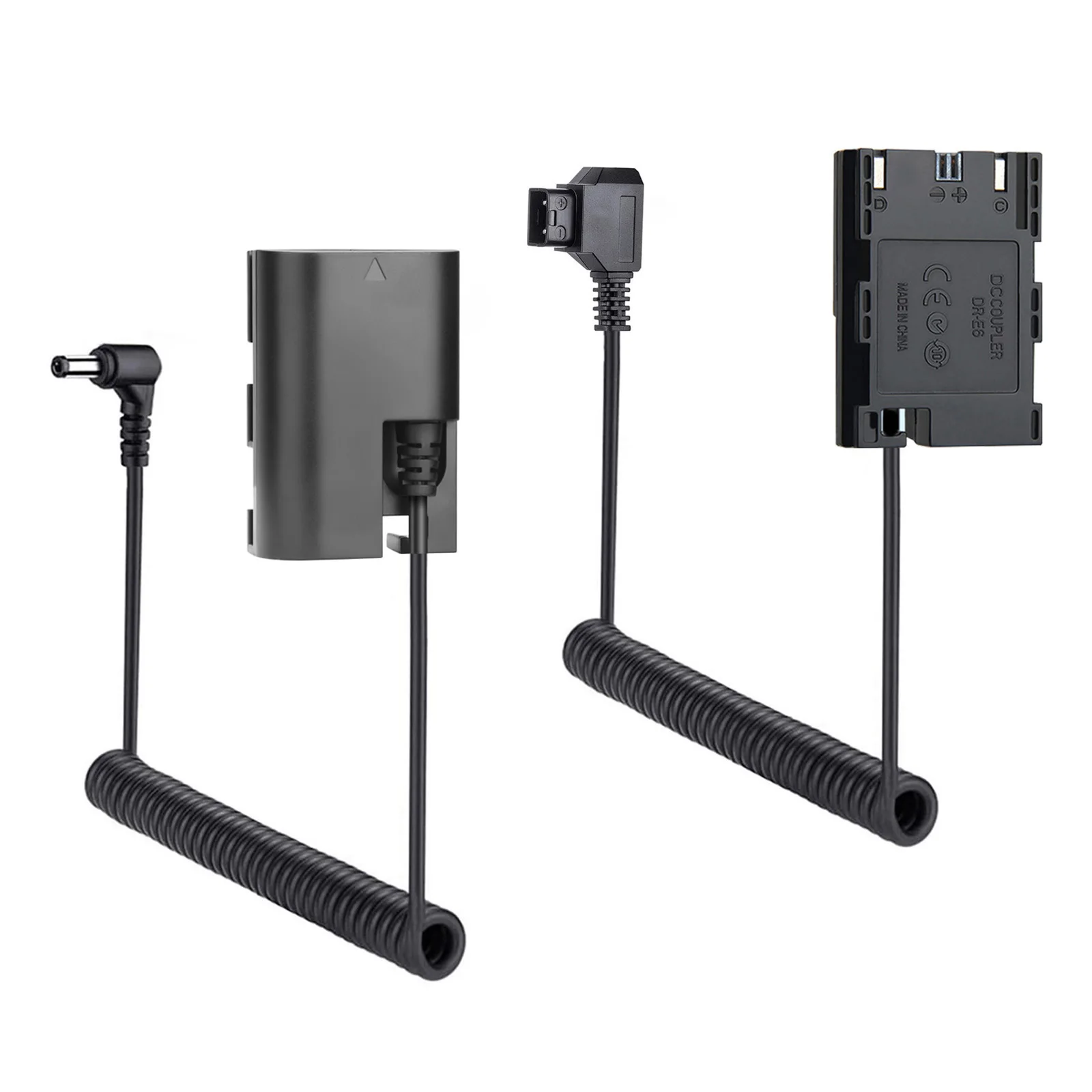 LP E6 더미 배터리 DR E6 DC 커플러, 캐논 EOS R5 R6 5DS R 7D 6D 5D3 5D4 90D 80D 70D BMPCC 4K 6K, LPE6NH ...