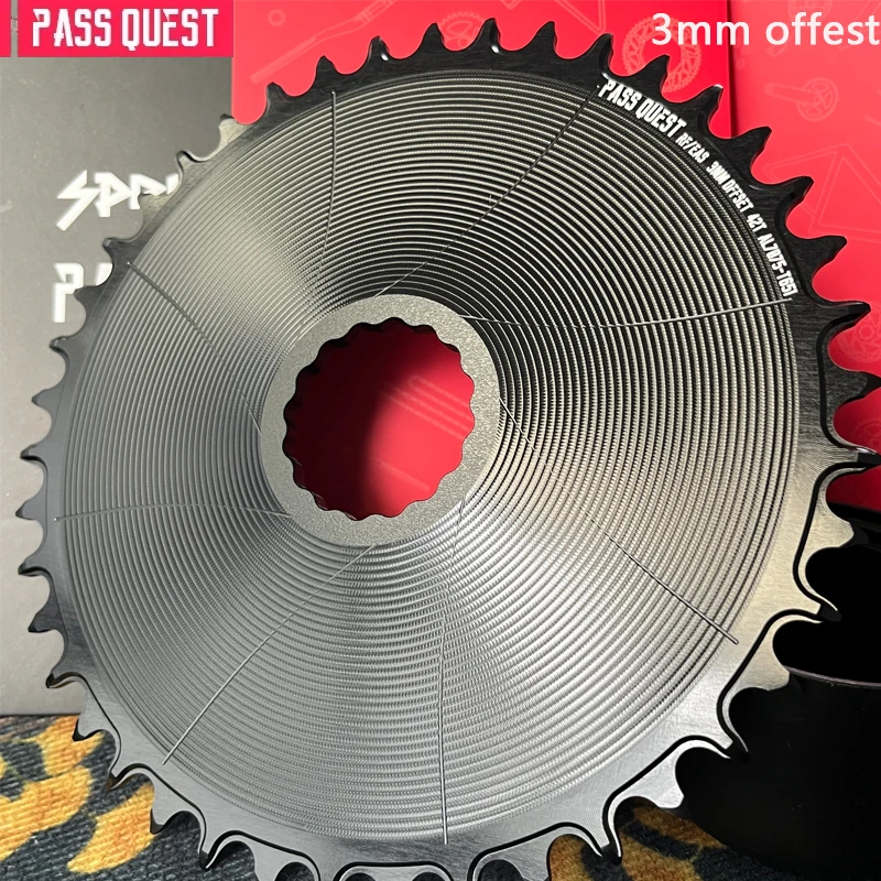 PASS QUEST 3mm Offset Circular Wide and Narrow Link Bicycle Chain Wheel ...