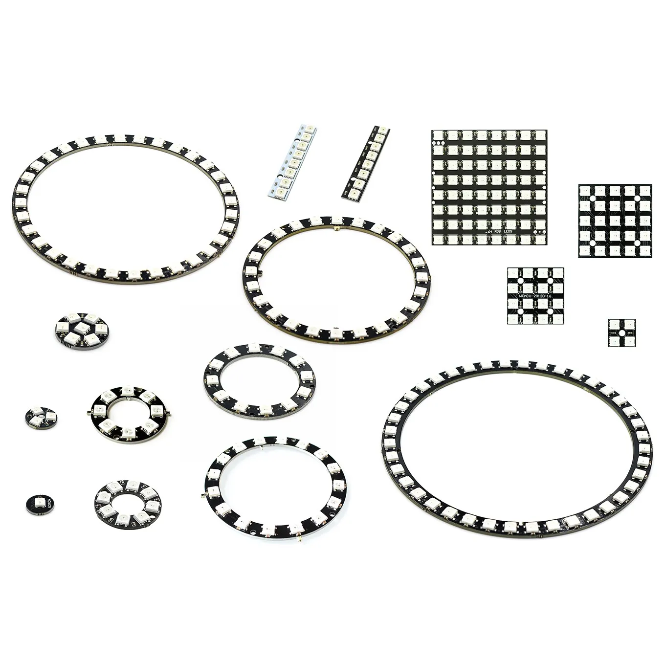 1pcs Ws2812 Rgb Led Ring 1bit 8bit 12bit 16bit 24bit Ws2812 5050 Rgb ...