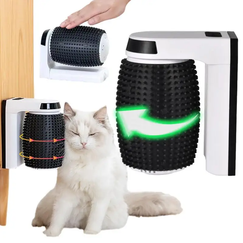 Cat-Accessories-Automatic-Rotating-Cat-Self-Groomer-Massage-Hair ...