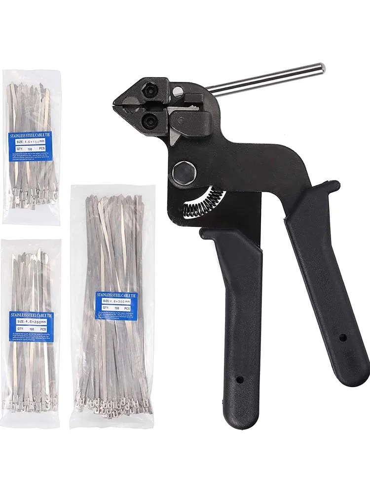 301pcs-Set-Stainless-Steel-Cable-Tie-Pliers-Zip-Tie-Automatic-Tension ...