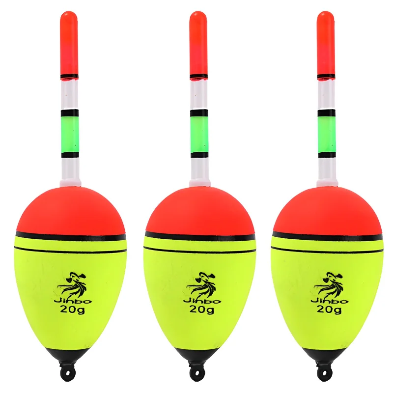 2Pcs EVA Luminous Fishing Night Float Light Stick Foam Plastic Bobber ...