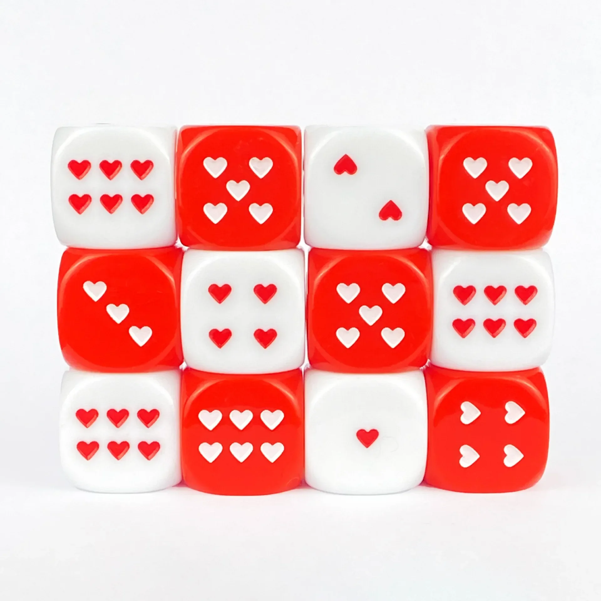 2pcs-Heart-shaped-Dice-Set-Red-White-Round-Corner-Large-Size-Acrylic ...