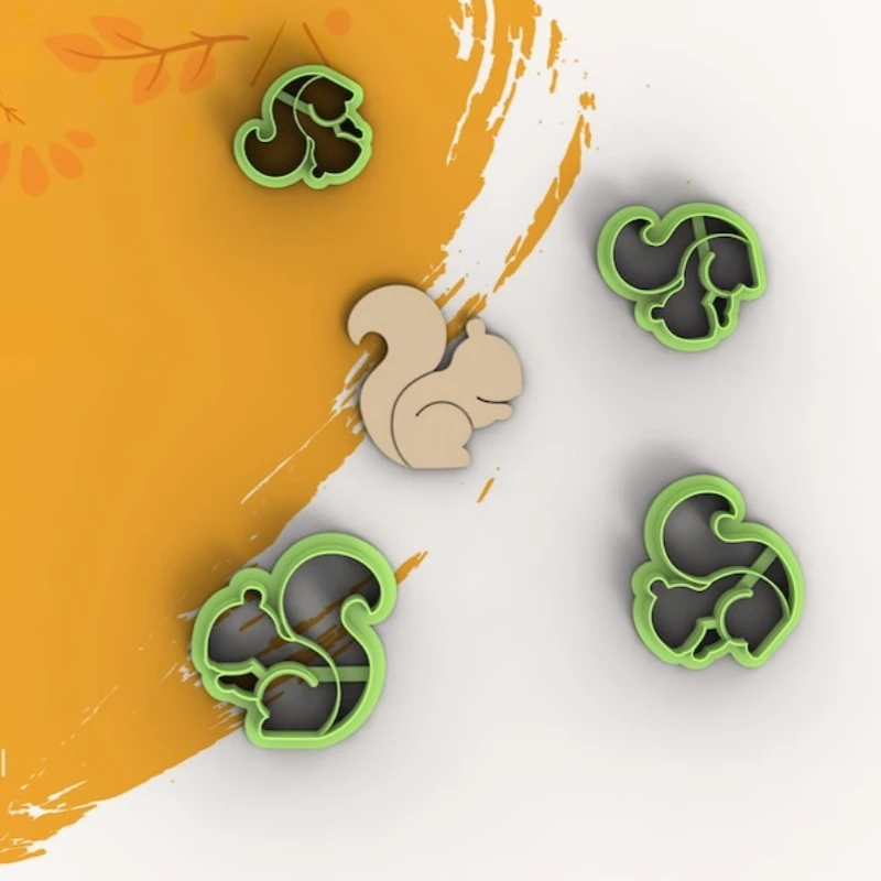 Squirrel-Polymer-Clay-Earring-Cutter-Embossing-Clay-Cutter-Set-Halloween-Clay-Cutter-Fall-Autumn ...