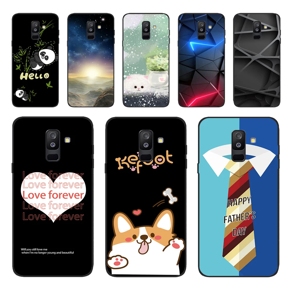 Soft-Painted-Silicone-Phone-Case-For-Samsung-Galaxy-A6-2018-Case-On ...