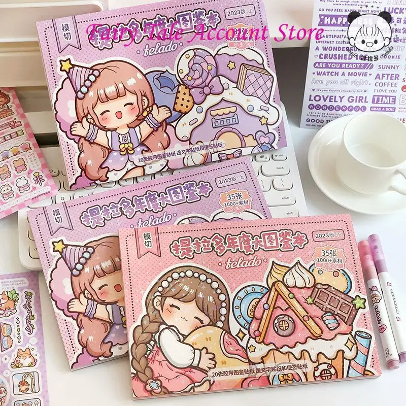 Telado Annual Large Picture Book Materials Hand Account Stickers and ...