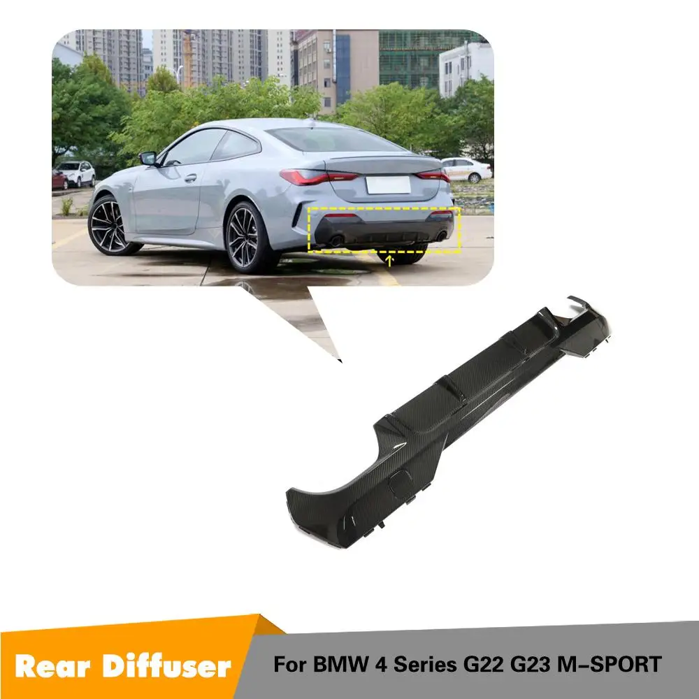 Car Rear Diffuser Lip Spoiler Chin Guard For BMW 4 Series G22 M-Sport ...