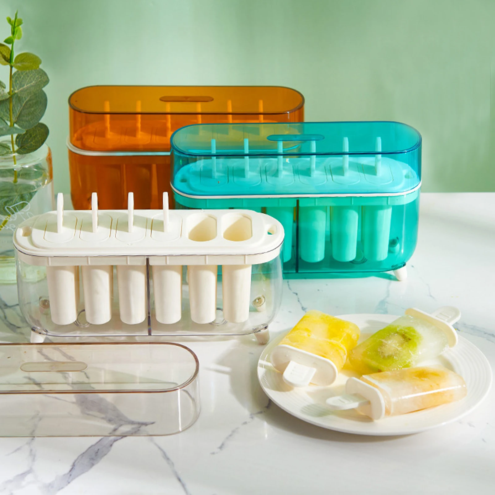 Sicle Mould Ice Makers PP Frozen Ice Sicle Maker Reusable Sicle Molds ...